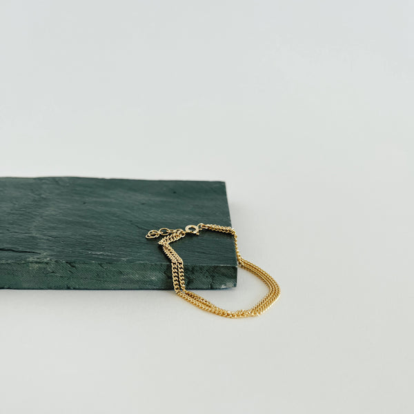 Nichole Double Chain Bracelet in Gold | Shop Harper Green